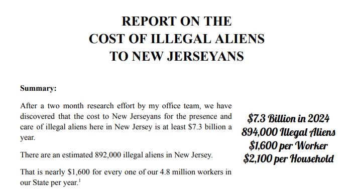 Gov Report Illegal Aliens Costing Each Nj Household 2 100